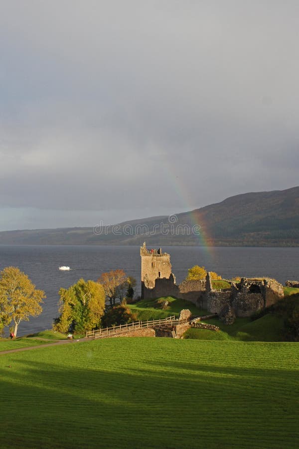 Urquhart Castle stock photo. Image of ruin, ancient, autumn - 62293378