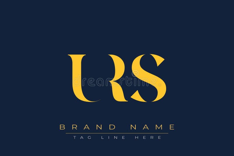 URS Abstract Letter Logo Design Stock Vector - Illustration of design ...