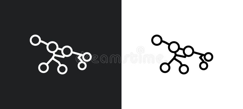 Ursa Major Outline Icon in White and Black Colors. Ursa Major Flat ...