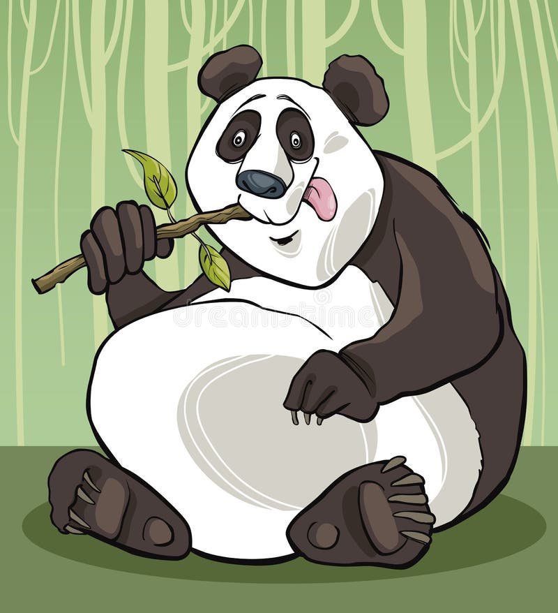 Urso da panda ilustração do vetor. Ilustração de selvagem - 22068315