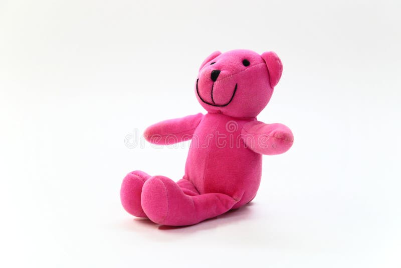 Urso De Peluche Cor-de-rosa Imagem de Stock - Imagem de doce, urso ...