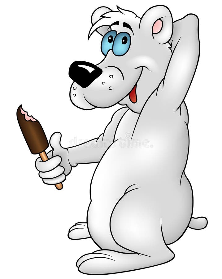 Urso polar ilustração do vetor. Ilustração de urso, branco - 22854668