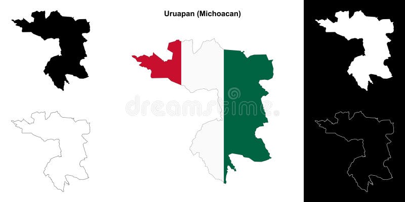 Uruapan Outline Map Stock Illustrations – 3 Uruapan Outline Map Stock ...