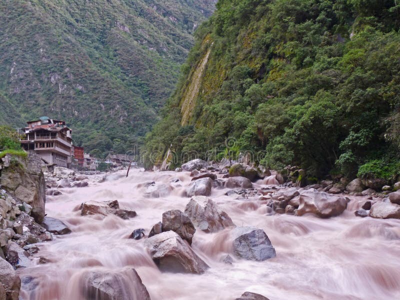 Urubamba River, Machu Picchu Peru Stock Image - Image of river, cusco ...