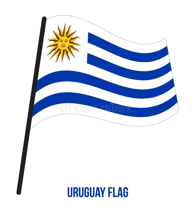 Uruguay Flag Waving Vector Illustration on White Background. Uruguay ... Uruguay Flag Waving Vector Illustration on White Background. Uruguay ...