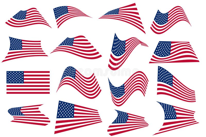 US American flying Flag stock vector. Illustration of government - 4099859