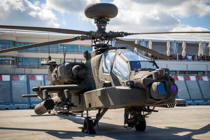 US Army Boeing AH-64E Apache Guardian Attack Helicopter Editorial Photo ...