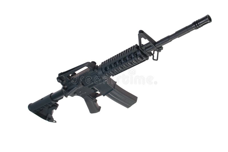 US Army M4A1 rifle. stock image. Image of army, airsoft - 5522497
