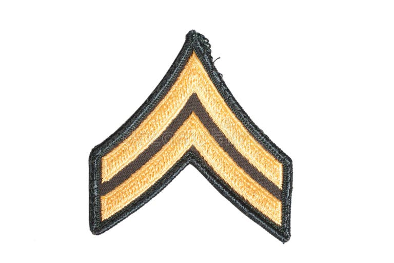 Us army corporal rank stock photo. Image of flag, isolated - 33193650