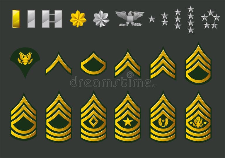 Us Army Ranks Stock Illustrations – 41 Us Army Ranks Stock ...