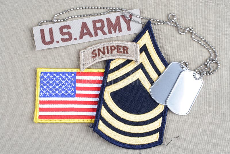 US ARMY Master Sergeant Rank Patch Stock Image - Image of sergeant ...