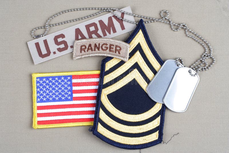 US ARMY Master Sergeant Rank Stock Photo - Image of green, olive: 101496536