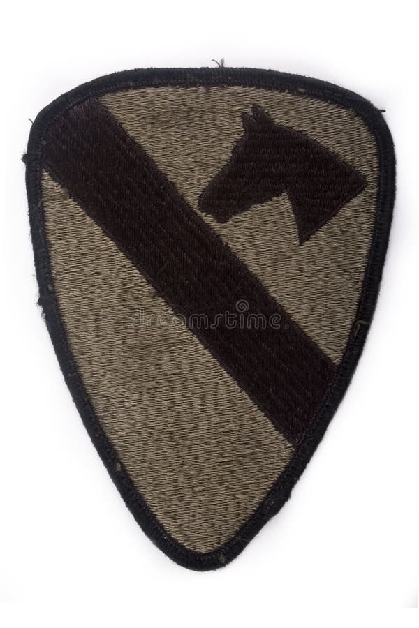 US Army Patch 1st Cavalry stock photo. Image of horse - 12768392