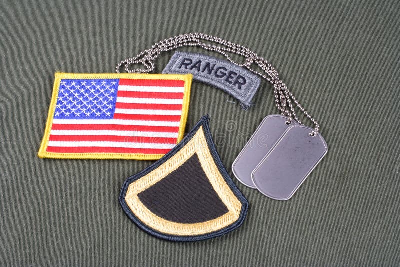 US ARMY Private First Class Ra Stock Image - Image of collection, class ...