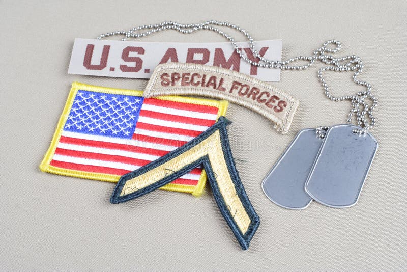 US ARMY Private Rank Patch, Sp Stock Photo - Image of marines, olive ...