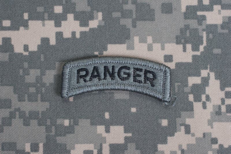 US ARMY Ranger Tab with Blank Dog Tags Stock Photo - Image of forces ...