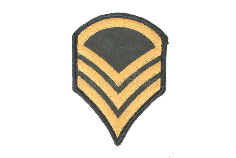 Us Army Sergeant Rank Patch Stock Image - Image of chevron, soldier ...