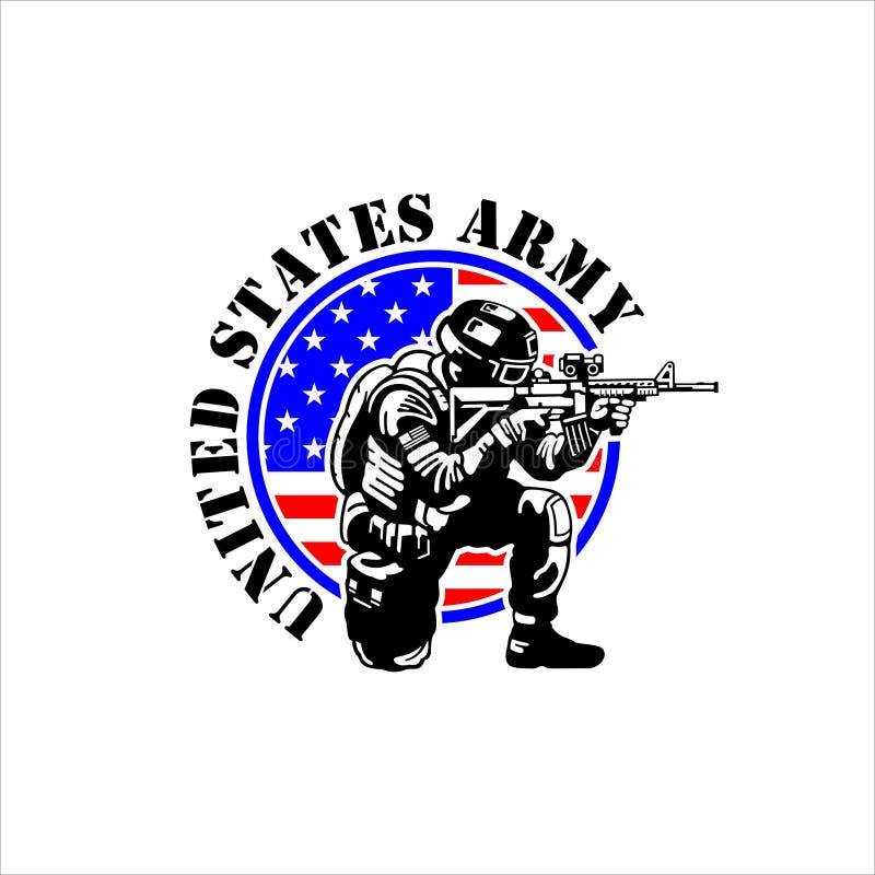 US Army Soldier Icon Vector Stock Vector - Illustration of icon, design ...