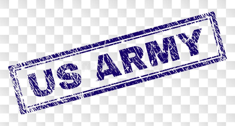 Scratched US ARMY Rectangle Stamp Stock Vector - Illustration of ...