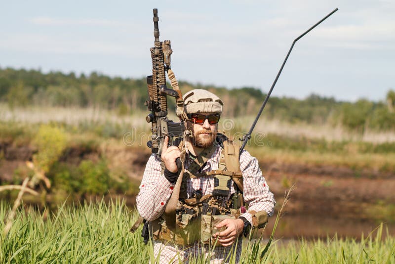 Strikeball warrior stock photo. Image of cummerbund - 101197036