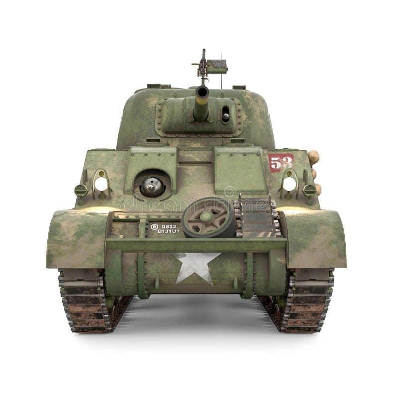 Us army tank front view stock illustration. Illustration of infantry ...