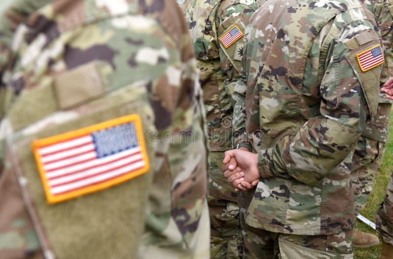 US Army Uniform Patch Flag. US Army Stock Image - Image of service ...