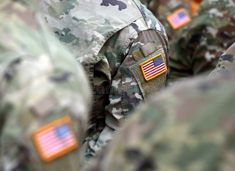 US Army Uniform Patch Flag. US Army Stock Image - Image of flag ...