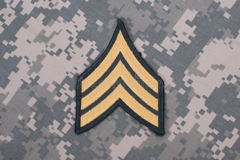 Us Army Uniform Sergeant Rank Stock Photo - Image of bravery, green ...