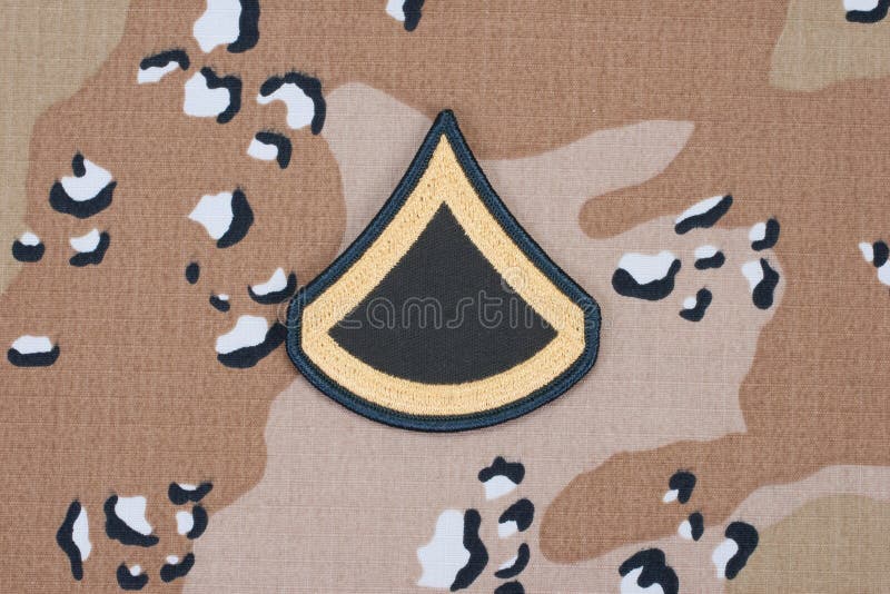 Us Army Uniform Sergeant Rank Patch Stock Image - Image of dangle ...