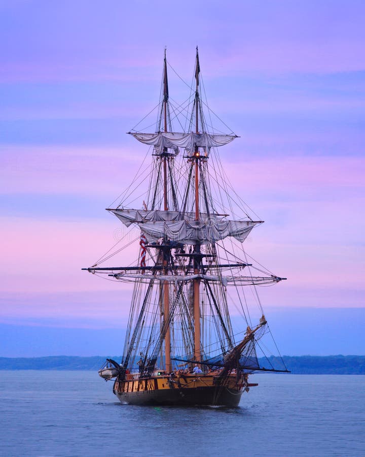 US Brig Niagara stock image. Image of blue, horizon, maritime - 29609083