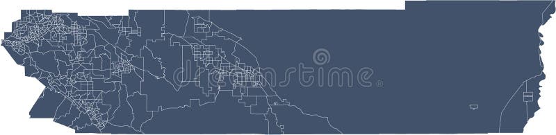 Map of Riverside County in California Stock Vector - Illustration of ...