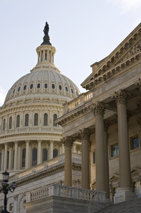 Architectural Detail of US Capitol Building Stock Image - Image of ...