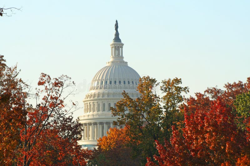 US Capitol in the Autumn editorial image. Image of congress - 239041400