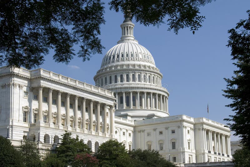 US Capitol Building Panorama Stock Photo - Image of historic, exterior ...