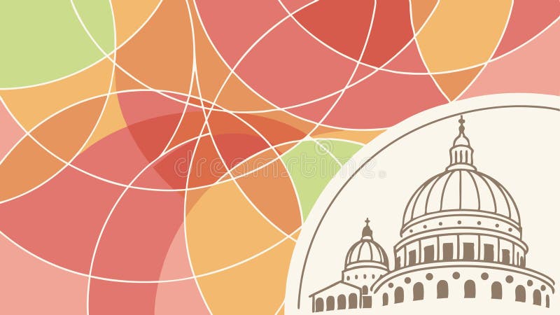 US Capitol Building with Abstract Pattern Illustration, Vector Design ...