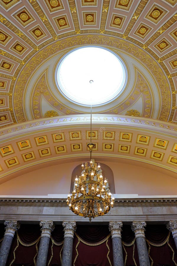 US Capitol Ceiling, Washington, DC Stock Photo - Image of power ...