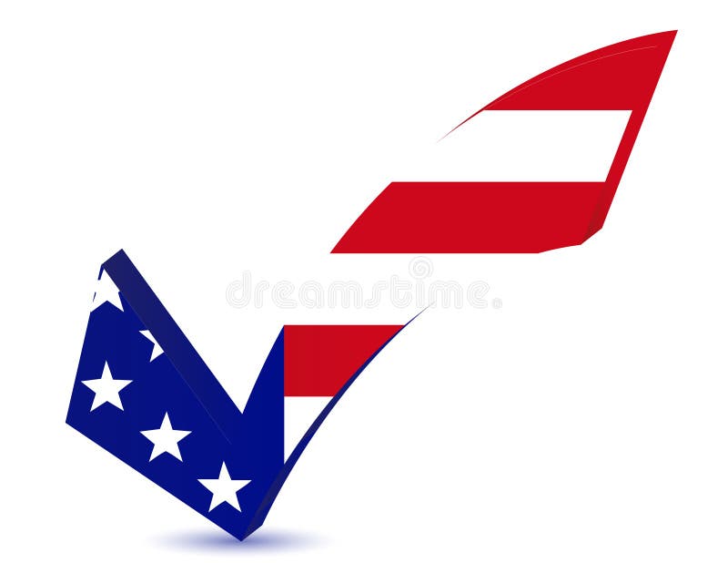 Us check mark illustration stock vector. Illustration of sign - 20874246