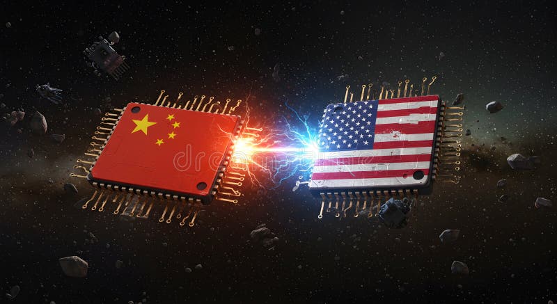 US China Tech War: a Digital Showdown in the Technological Cosmos Stock ...