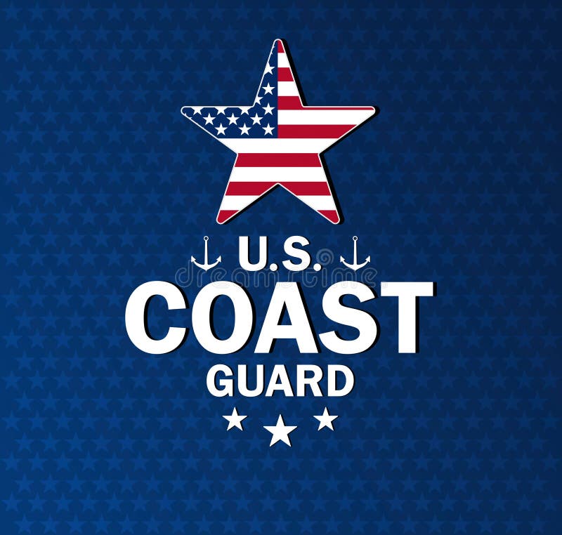 US Coast Guard banner stock vector. Illustration of stripes - 352531271