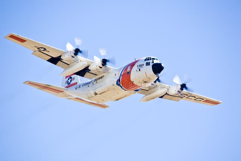 US Coast Guard C-130 Hercules Editorial Image - Image of aeronautics ...