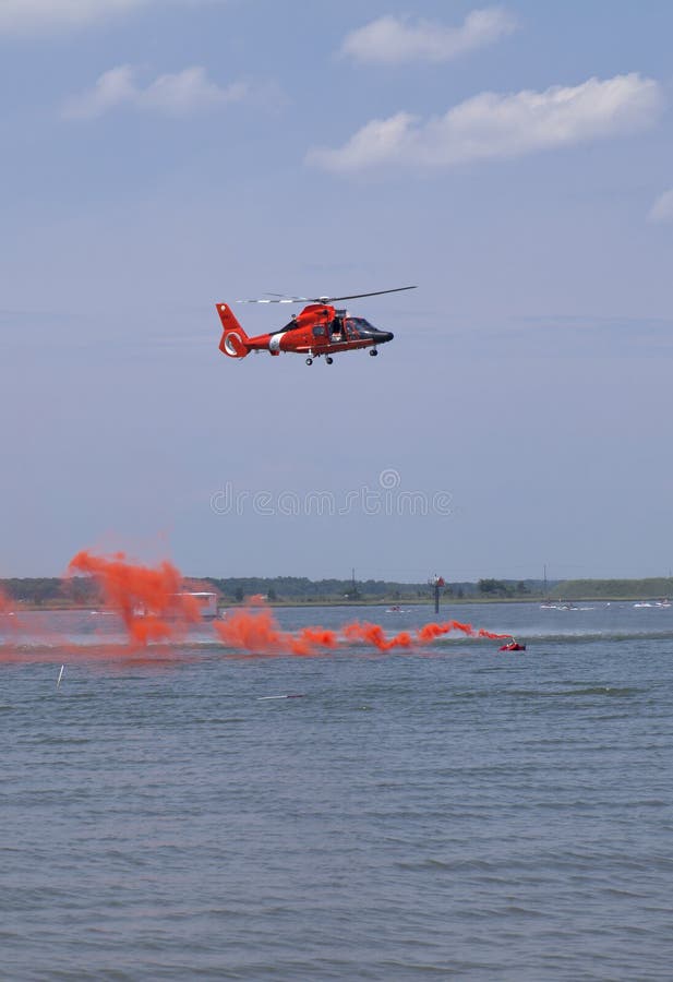 US Coast Guard Rescue editorial photography. Image of flare - 20049307