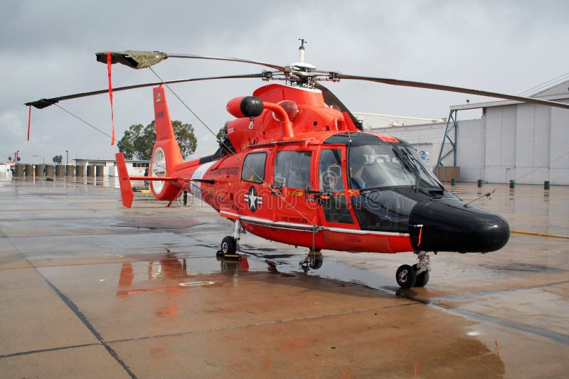 US Coast Guard Rescue Helicopter Editorial Photo - Image of heli ...