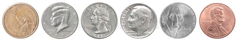 US coins collection stock image. Image of cent, gold - 135916225