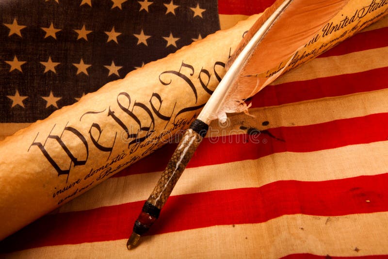 US Constitution - we the People Stock Photo - Image of courthouse ...