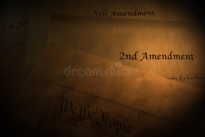 US Constitutional Amendments Stock Image - Image of history, document ...