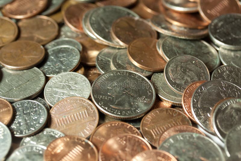 US Currency (Coins) stock photo. Image of savings, banking - 19292884