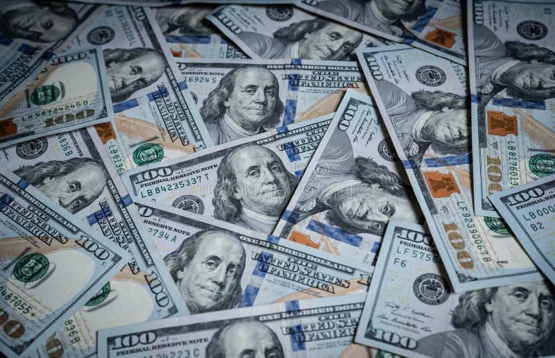 US Currency , Hundred Dollars Bills Stock Photo - Image of money, bank ...