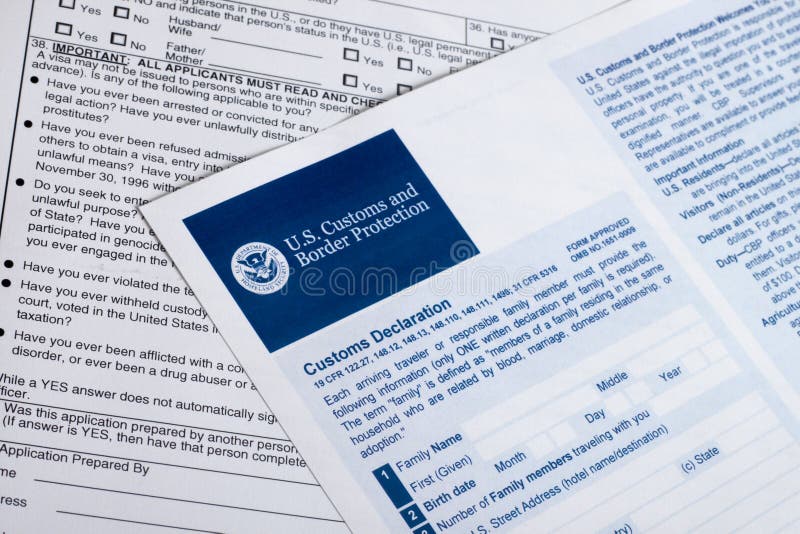 US Customs and Border Protection Stock Image - Image of horizontal ...