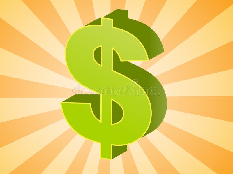 US Dollar stock vector. Illustration of market, symbol - 6662463