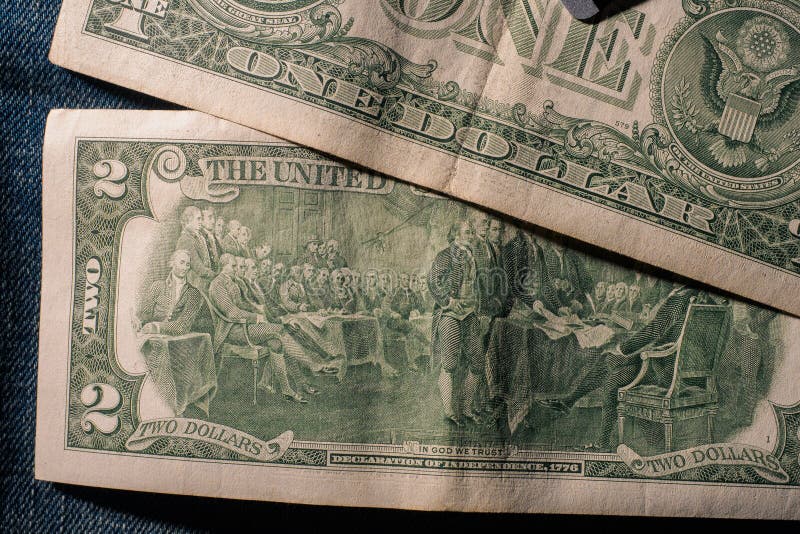 US Dollar Banknote Tips. USA Inflation Concept. Image for Background ...